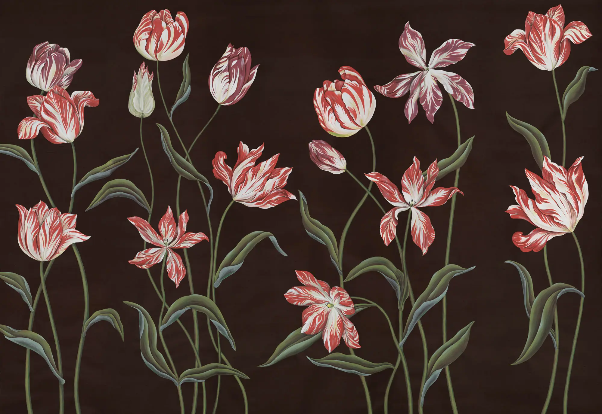 Original colourway on Edo Night painted silk | de Gournay